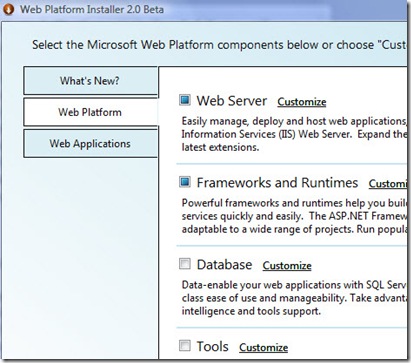 FILEnetworks Blog: Microsoft Web Platform Installer 2.0 Beta – All you ...